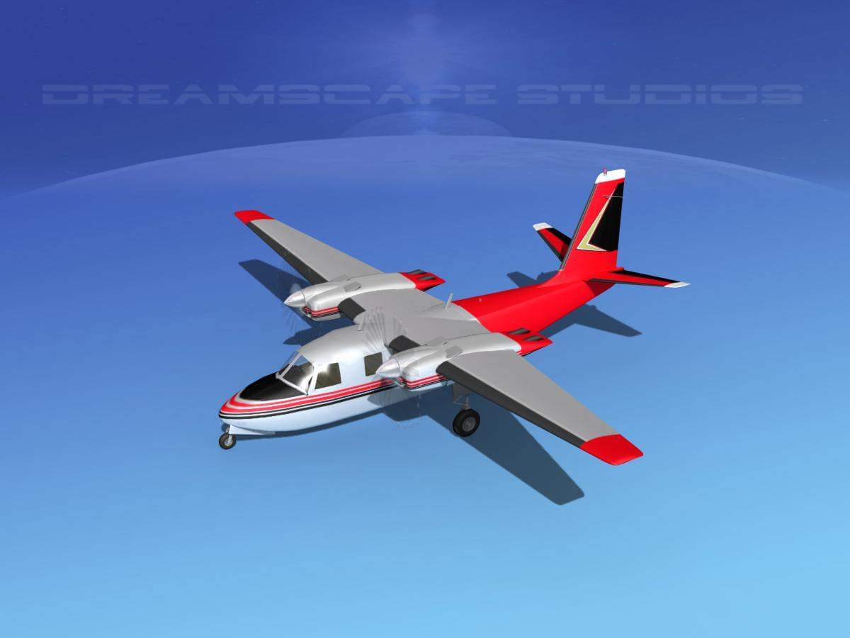 Rockwell Aero Commander 500 V01 - 3D Model by Dreamscape Studios
