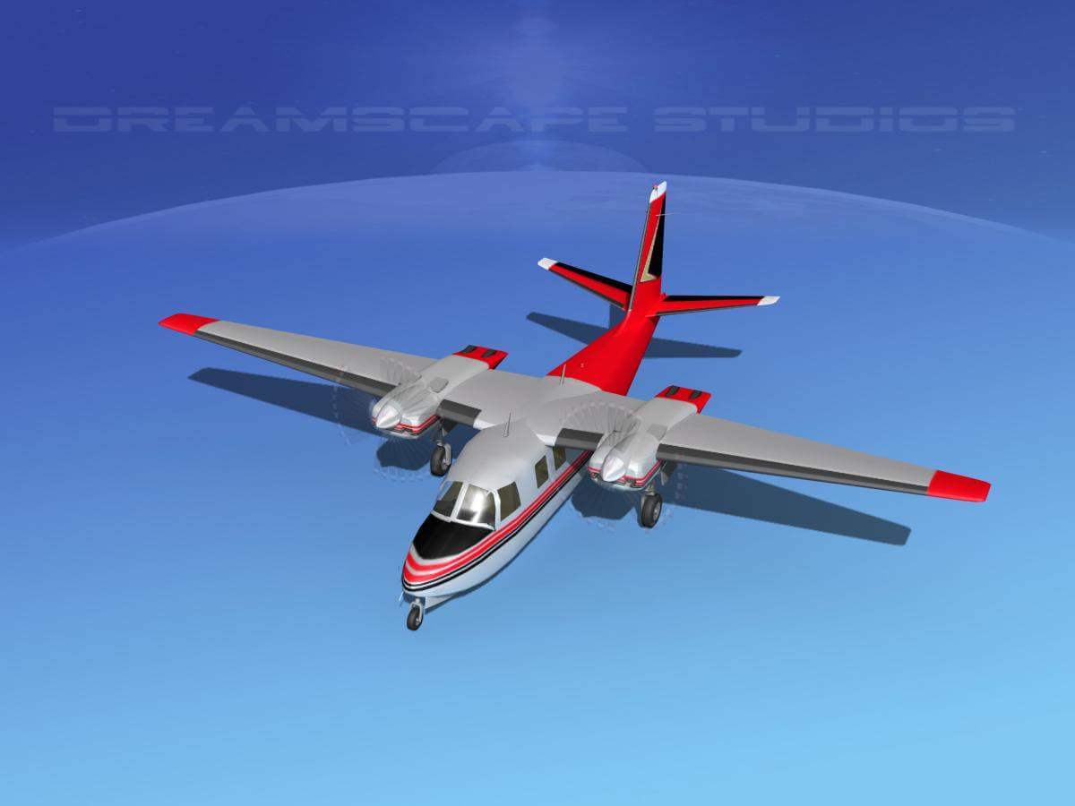 Rockwell Aero Commander 500 V01 - 3D Model by Dreamscape Studios