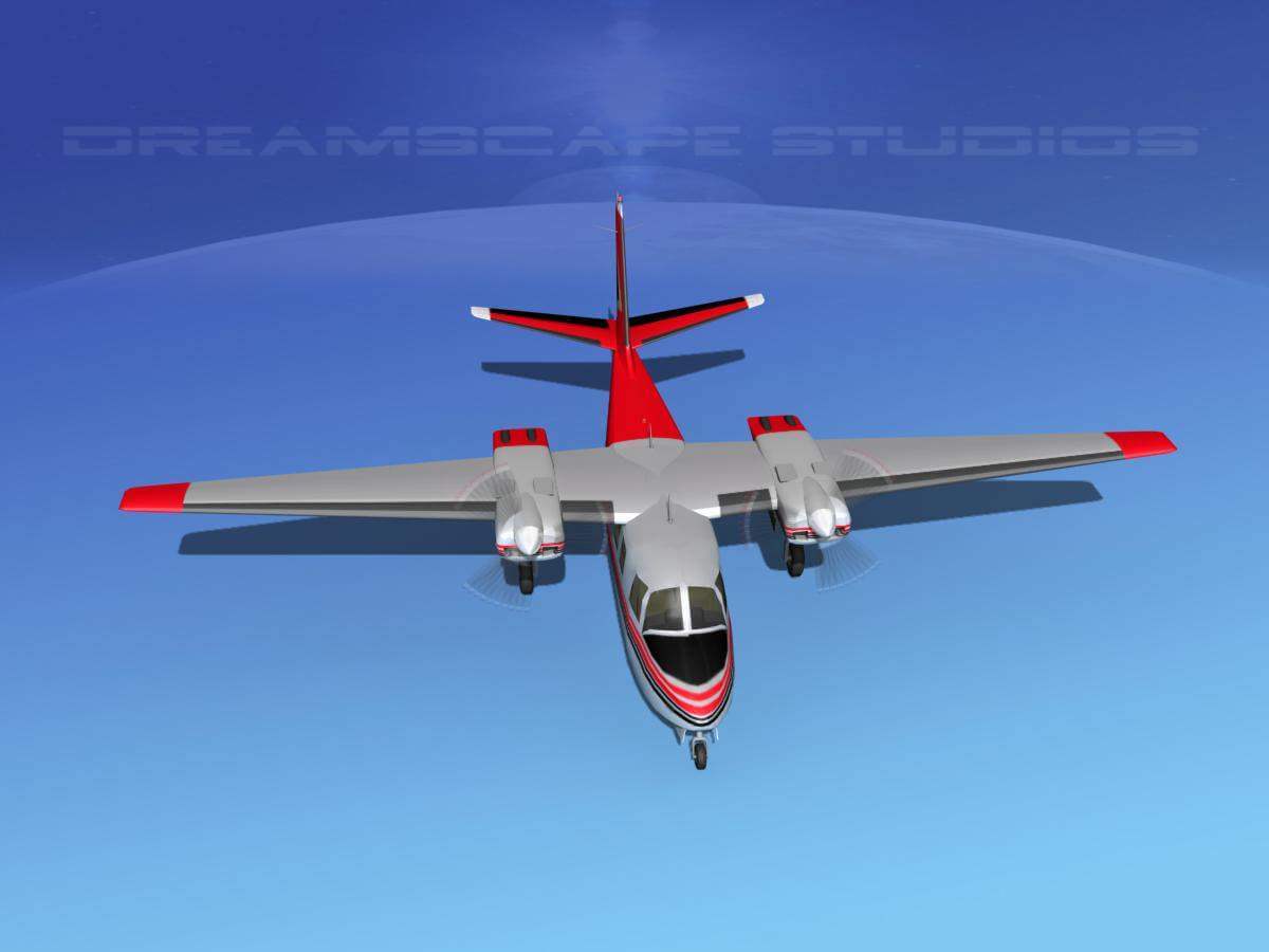 Rockwell Aero Commander 500 V01 - 3D Model by Dreamscape Studios