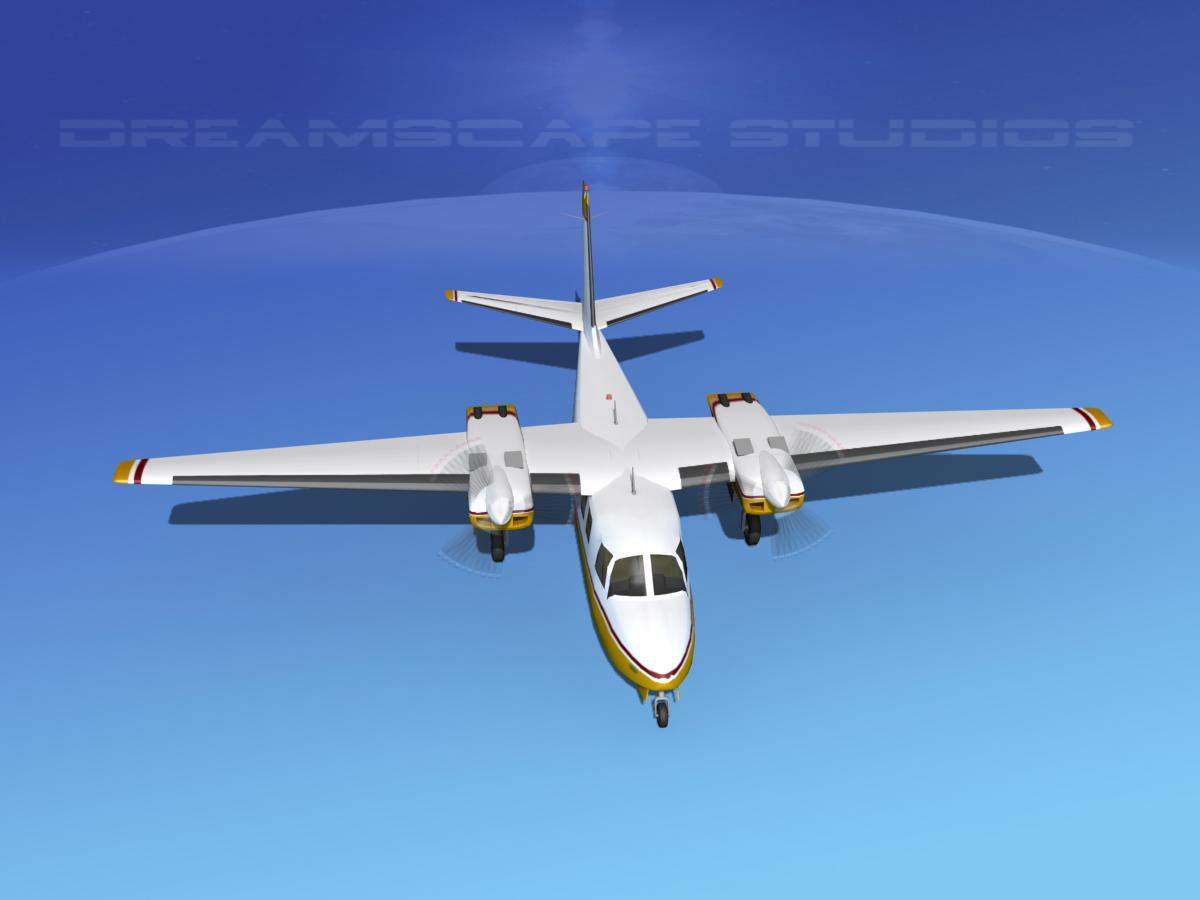 Rockwell Aero Commander 500 V02 - 3D Model by Dreamscape Studios