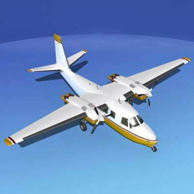 Rockwell Aero Commander 500 V02 - 3D Model by Dreamscape Studios