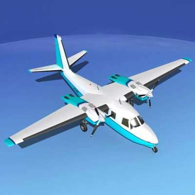 Rockwell Aero Commander 500 V03 - 3D Model by Dreamscape Studios