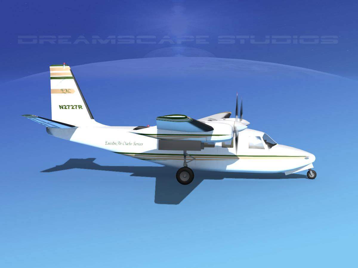Rockwell Aero Commander 500 V04 - 3D Model by Dreamscape Studios
