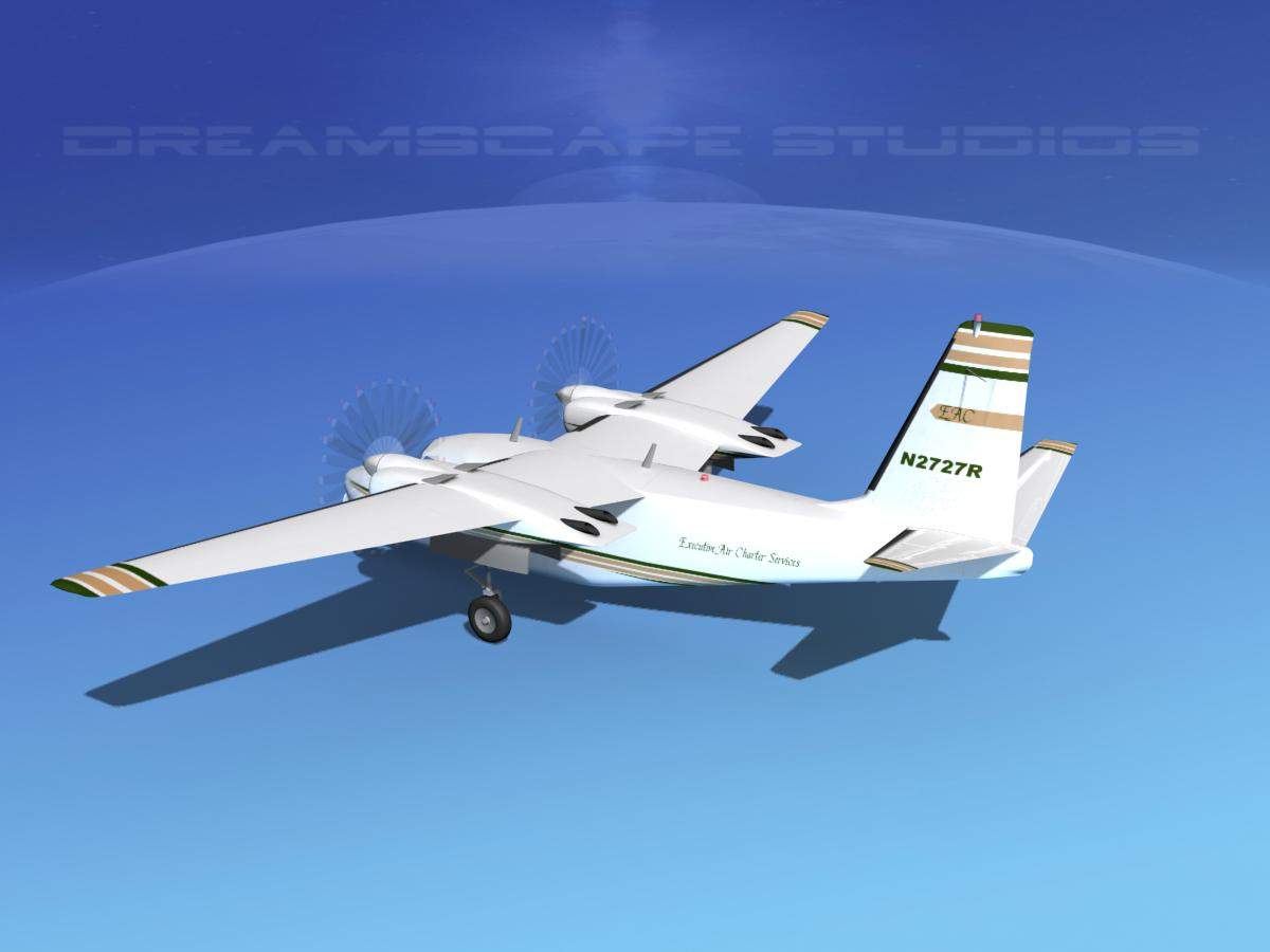 Rockwell Aero Commander 500 V04 - 3D Model by Dreamscape Studios
