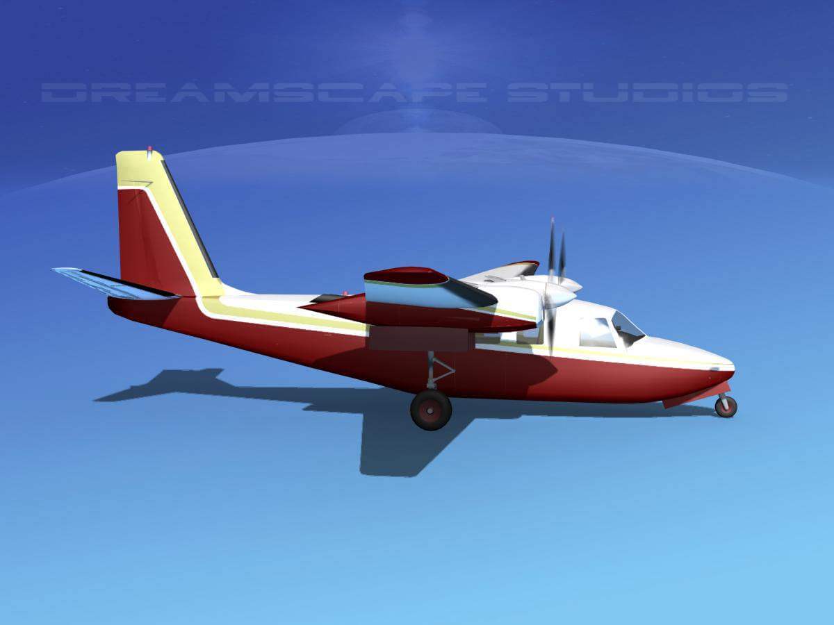 Rockwell Aero Commander 500 V05 - 3D Model by Dreamscape Studios