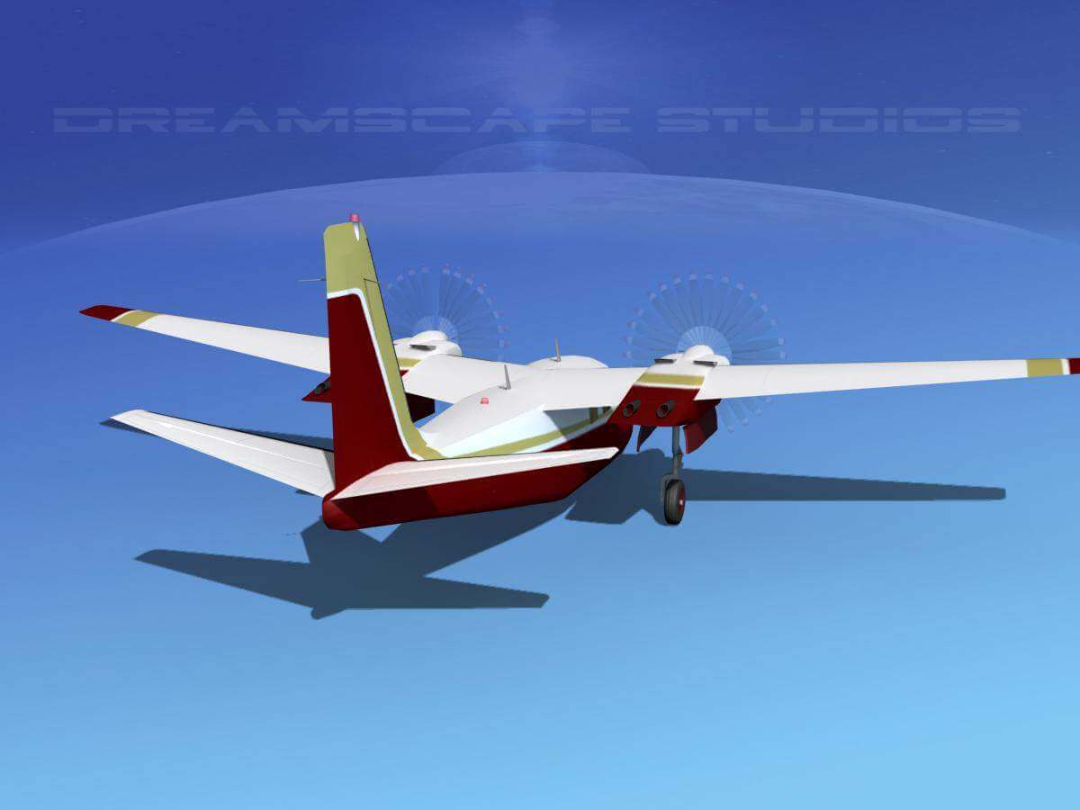 Rockwell Aero Commander 500 V05 - 3D Model by Dreamscape Studios