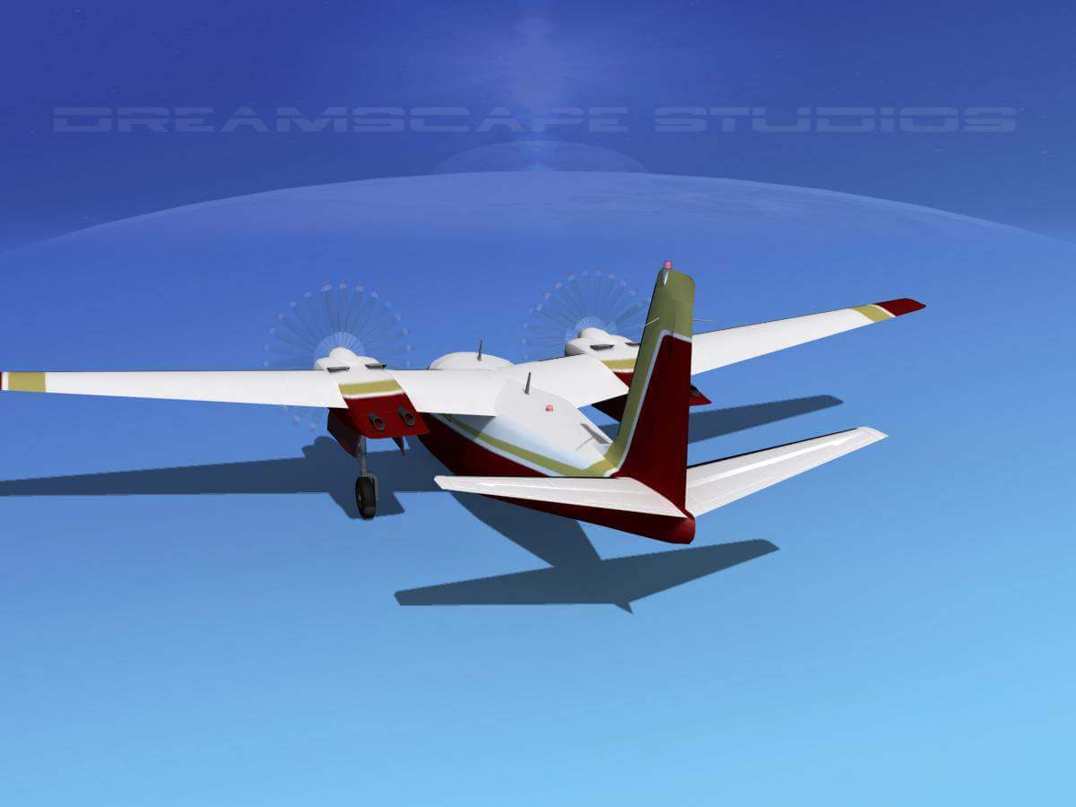 Rockwell Aero Commander 500 V05 - 3D Model by Dreamscape Studios