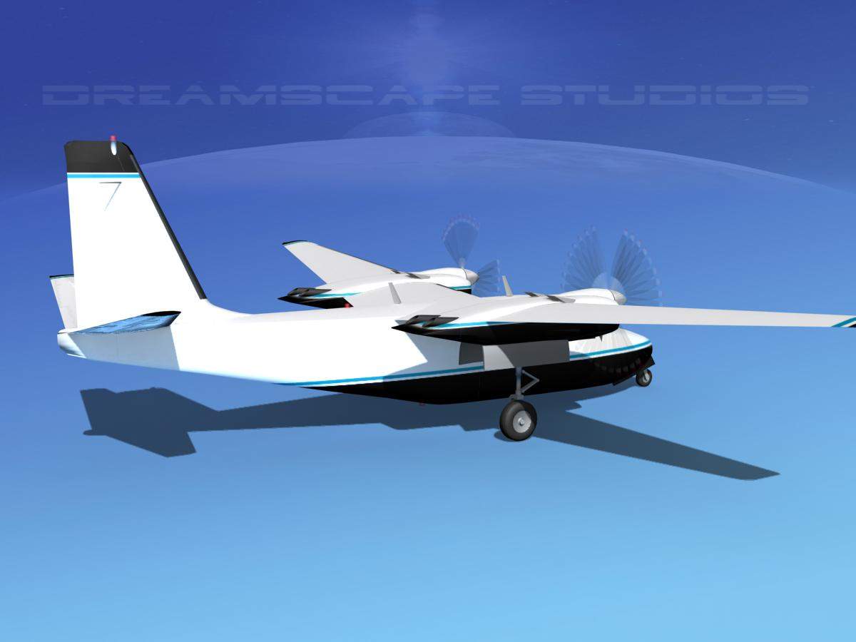 Rockwell Aero Commander 500 V06 - 3D Model by Dreamscape Studios