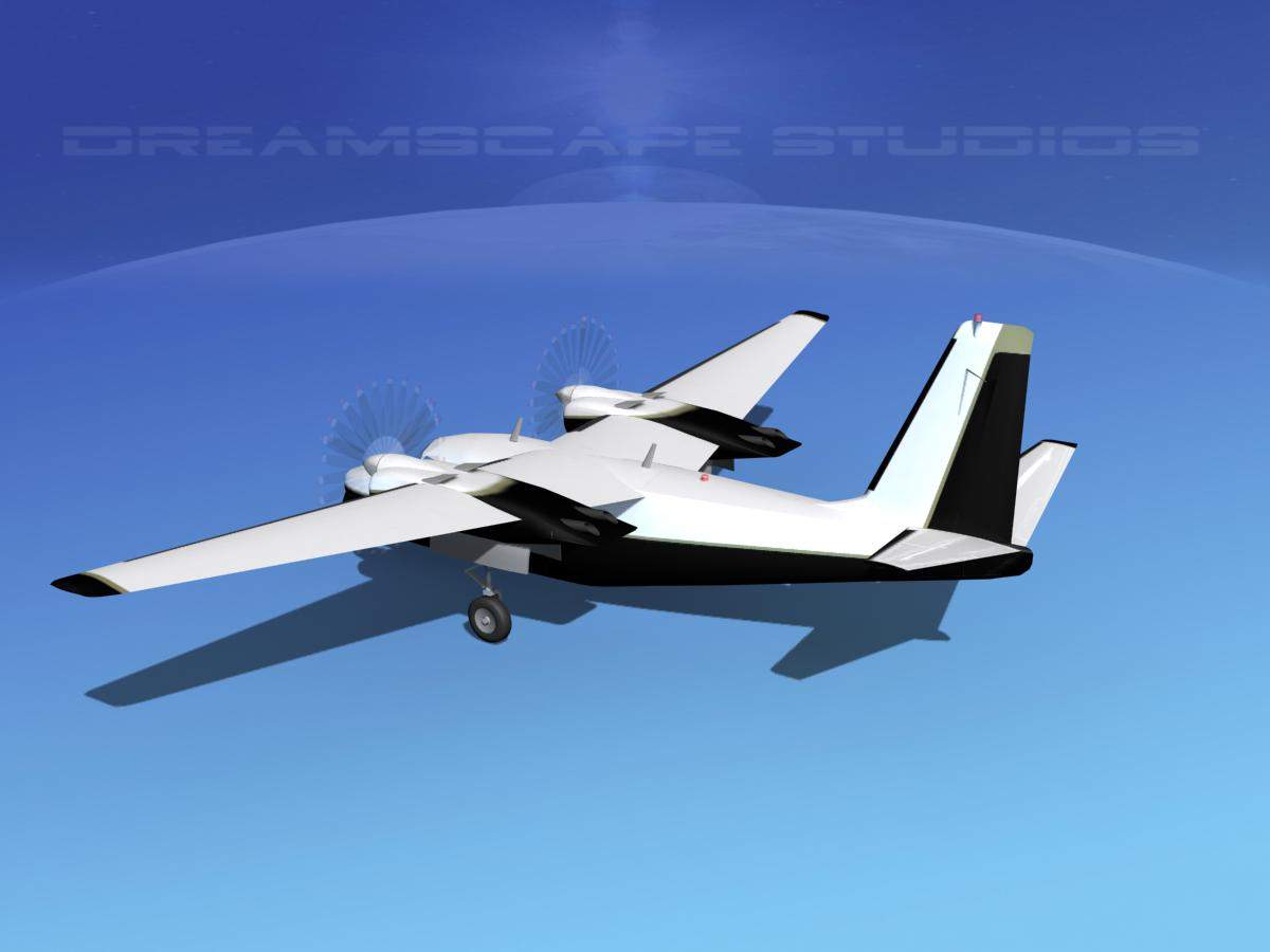 Rockwell Aero Commander 500 V07 - 3D Model by Dreamscape Studios