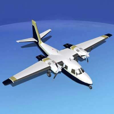 Rockwell Aero Commander 500 V09 - 3D Model by Dreamscape Studios