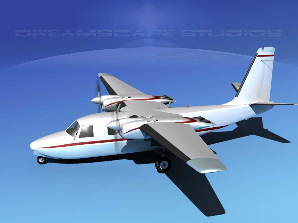 Rockwell Aero Commander 560 V07 - 3D Model by Dreamscape Studios
