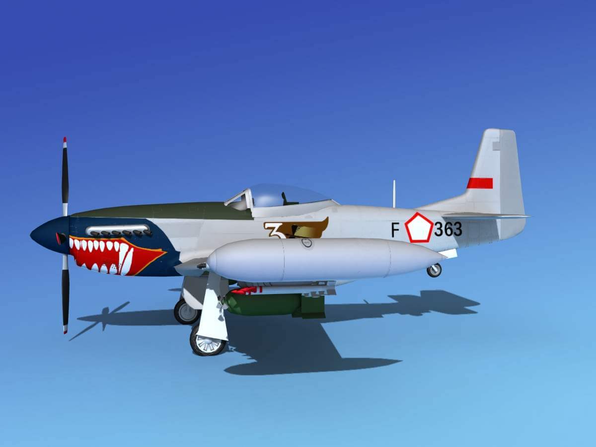 Rockwell Cavalier Mustang Indonesia - 3D Model by Dreamscape Studios