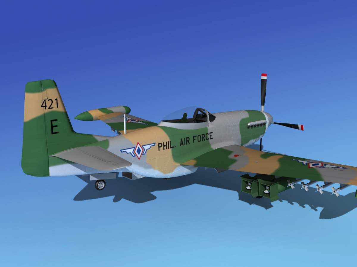 Rockwell Cavalier Mustang Phil AF - 3D Model by Dreamscape Studios