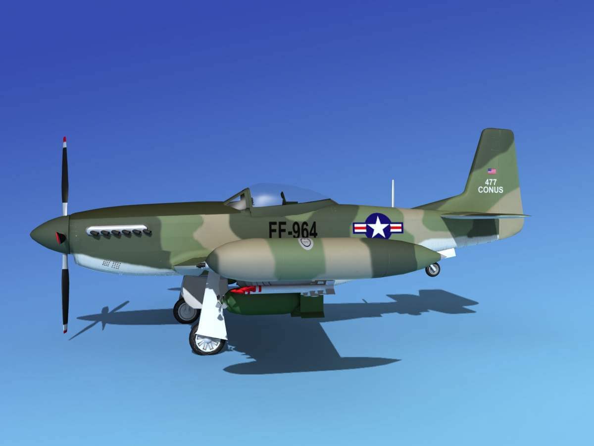 Rockwell Cavalier Mustang USAF V2 - 3D Model by Dreamscape Studios