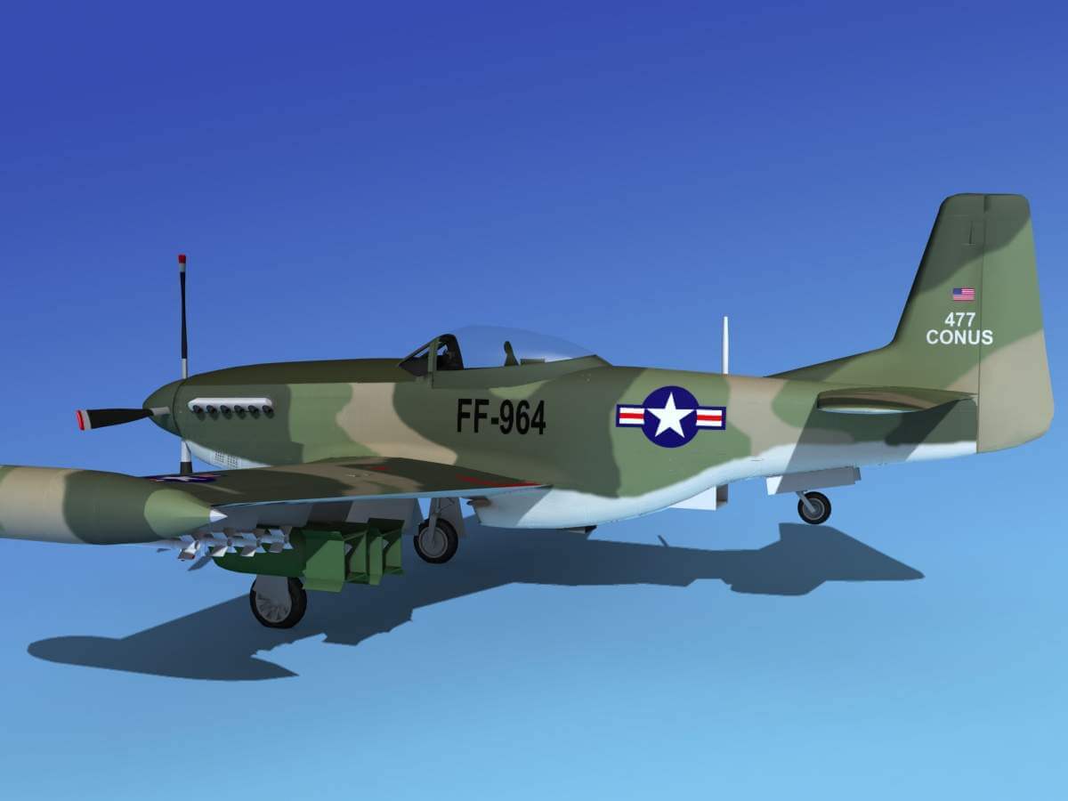 Rockwell Cavalier Mustang USAF V2 - 3D Model by Dreamscape Studios