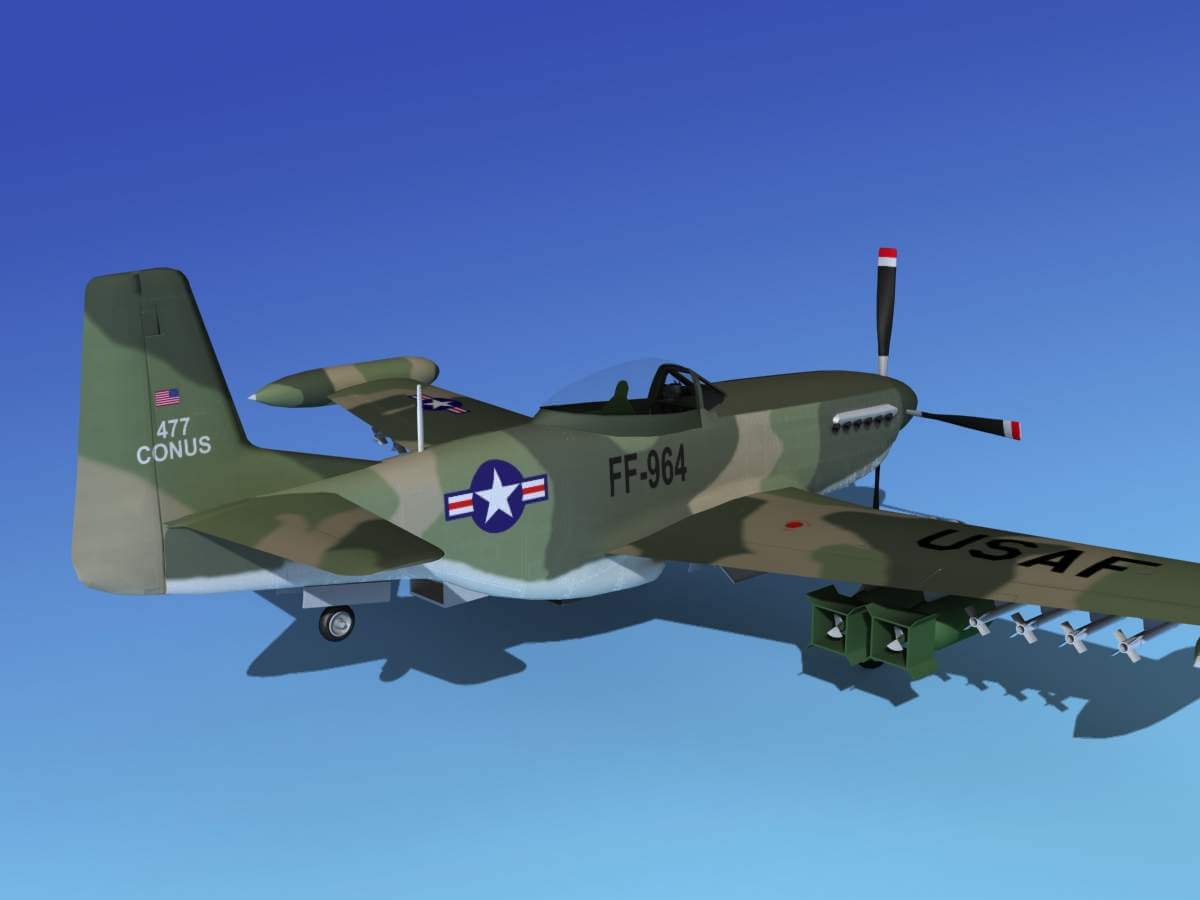 Rockwell Cavalier Mustang USAF V2 - 3D Model by Dreamscape Studios