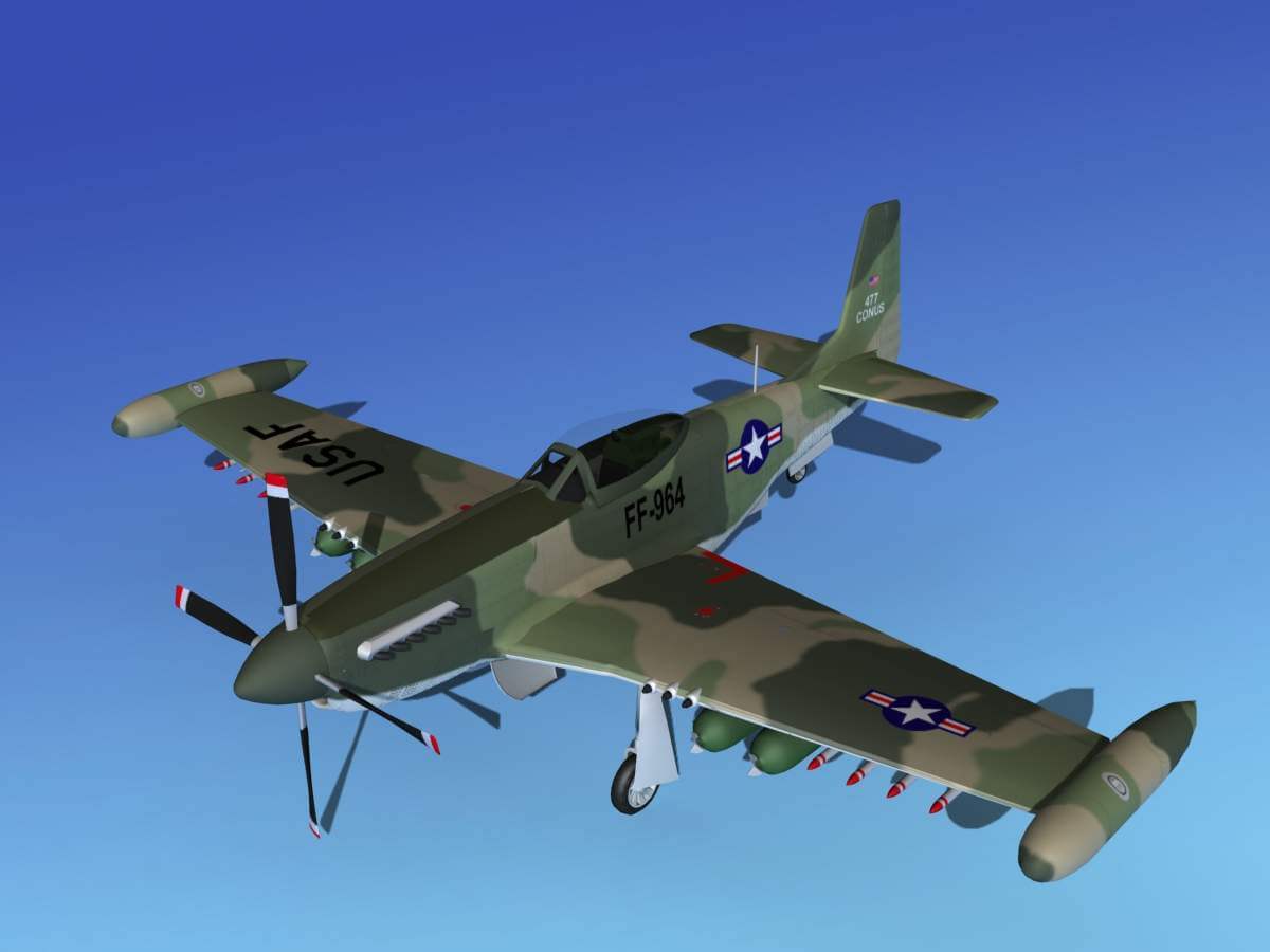 Rockwell Cavalier Mustang USAF V2 - 3D Model by Dreamscape Studios