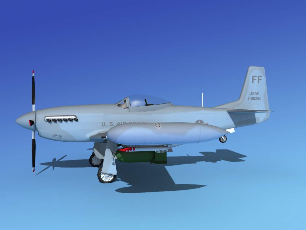 Rockwell Cavalier Mustang USAF V3 - 3D Model by Dreamscape Studios