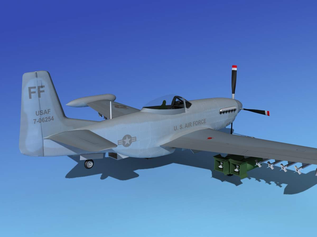 Rockwell Cavalier Mustang USAF V3 - 3D Model by Dreamscape Studios