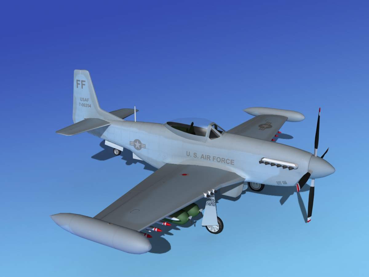 Rockwell Cavalier Mustang USAF V3 - 3D Model by Dreamscape Studios