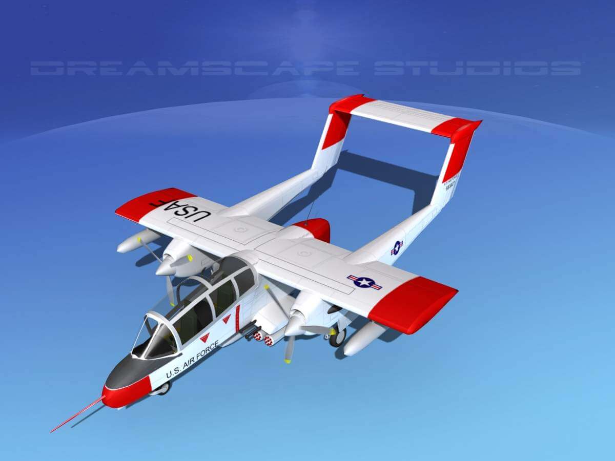 Rockwell OV-10 Bronco USAF1 3D Model by Dreamscape Studios