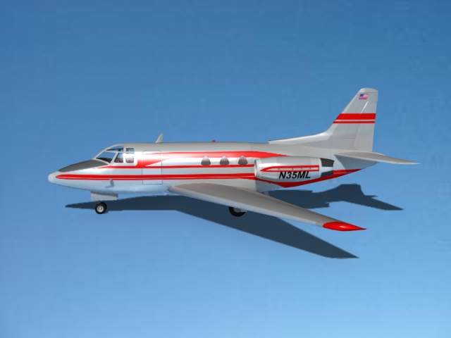 Rockwell Sabreliner 40 V01 - 3D Model by Dreamscape Studios