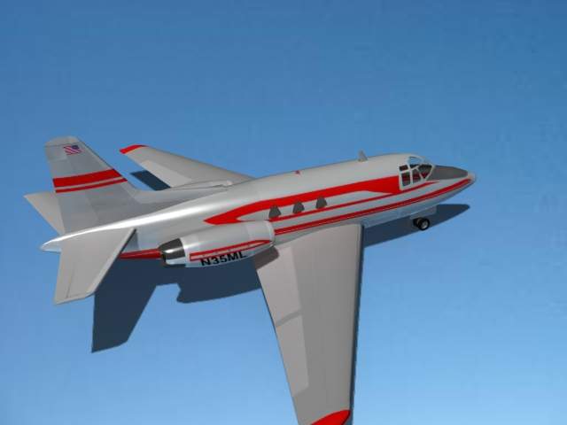Rockwell Sabreliner 40 V01 - 3D Model by Dreamscape Studios