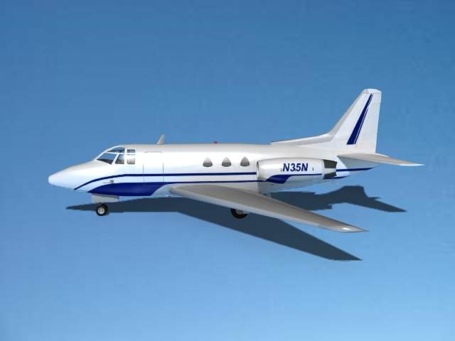 Rockwell Sabreliner 40 V02 - 3D Model by Dreamscape Studios