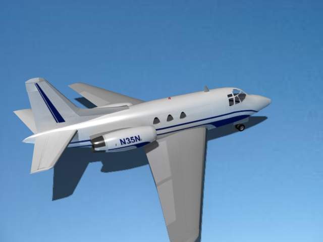Rockwell Sabreliner 40 V02 - 3D Model by Dreamscape Studios