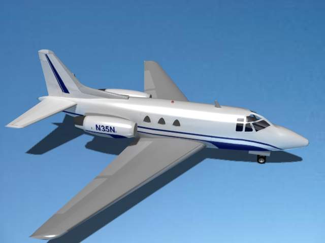 Rockwell Sabreliner 40 V02 - 3D Model by Dreamscape Studios