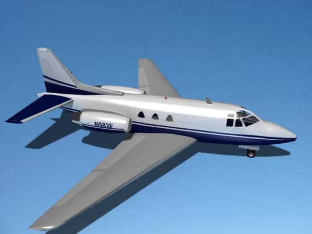 Rockwell Sabreliner 40 V03 - 3D Model by Dreamscape Studios