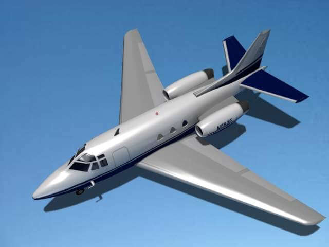 Rockwell Sabreliner 40 V03 - 3D Model by Dreamscape Studios