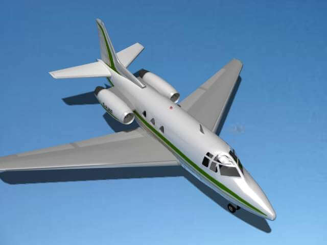Rockwell Sabreliner 40 V04 - 3D Model by Dreamscape Studios