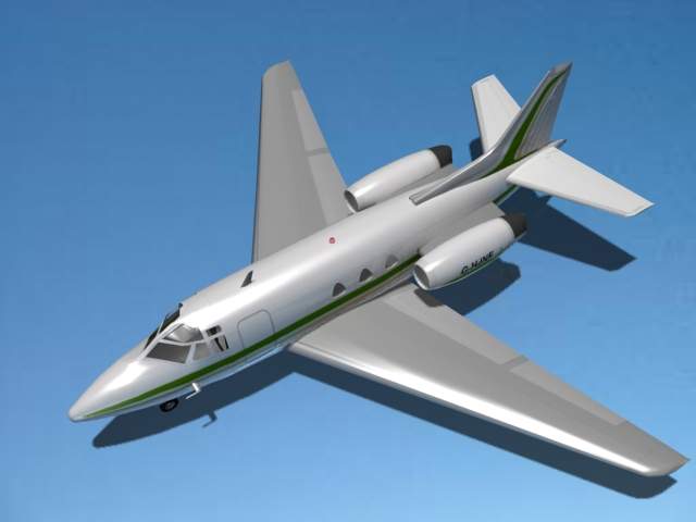 Rockwell Sabreliner 40 V04 - 3D Model by Dreamscape Studios