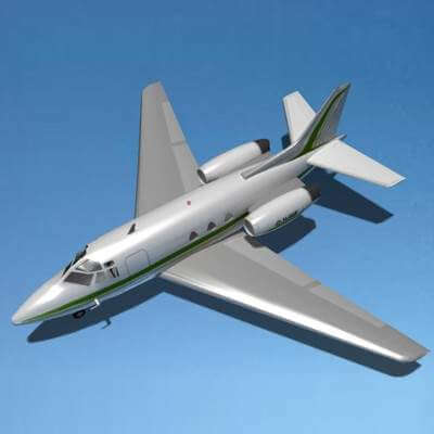 Rockwell Sabreliner 40 V04 - 3D Model by Dreamscape Studios