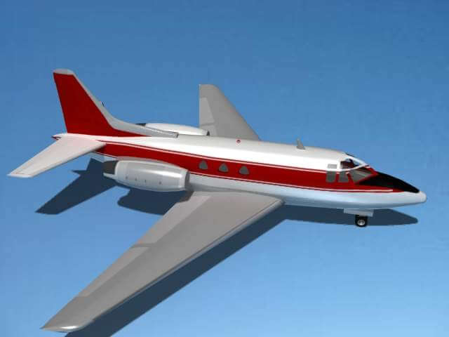 Rockwell Sabreliner 40 V05 - 3D Model by Dreamscape Studios