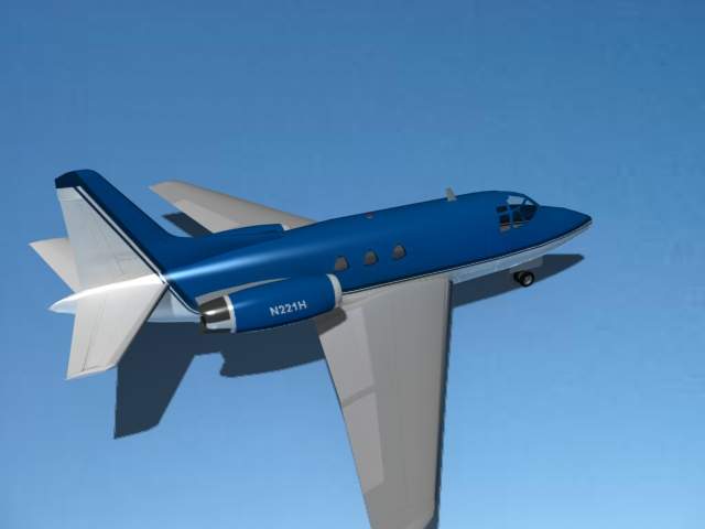 Rockwell Sabreliner 40 V06 - 3D Model by Dreamscape Studios