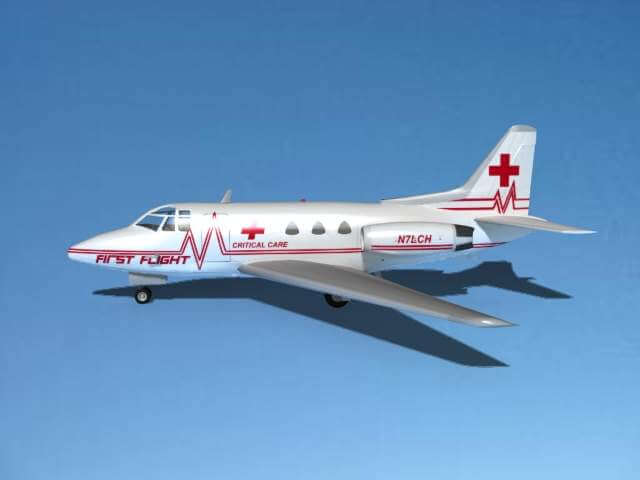 Rockwell Sabreliner 40 V07 - 3D Model by Dreamscape Studios