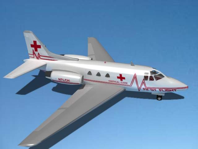Rockwell Sabreliner 40 V07 - 3D Model by Dreamscape Studios