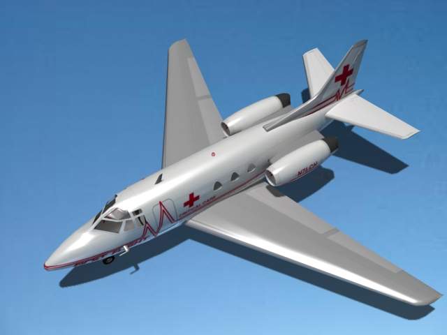 Rockwell Sabreliner 40 V07 - 3D Model by Dreamscape Studios