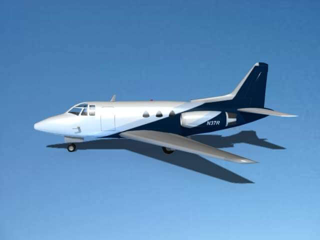 Rockwell Sabreliner 40 V08 - 3D Model by Dreamscape Studios
