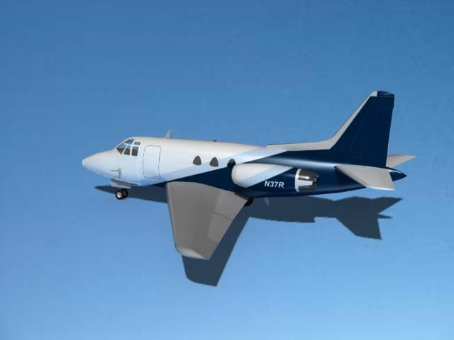 Rockwell Sabreliner 40 V08 - 3D Model by Dreamscape Studios