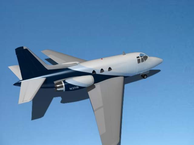 Rockwell Sabreliner 40 V08 - 3D Model by Dreamscape Studios