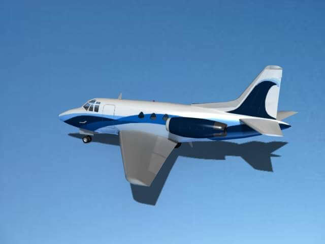 Rockwell Sabreliner 40 V09 - 3D Model by Dreamscape Studios