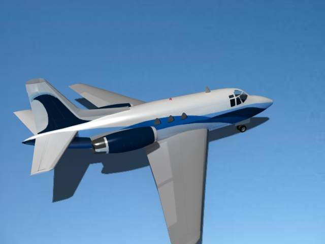 Rockwell Sabreliner 40 V09 - 3D Model by Dreamscape Studios