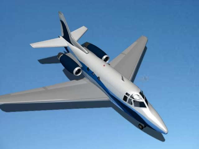 Rockwell Sabreliner 40 V09 - 3D Model by Dreamscape Studios