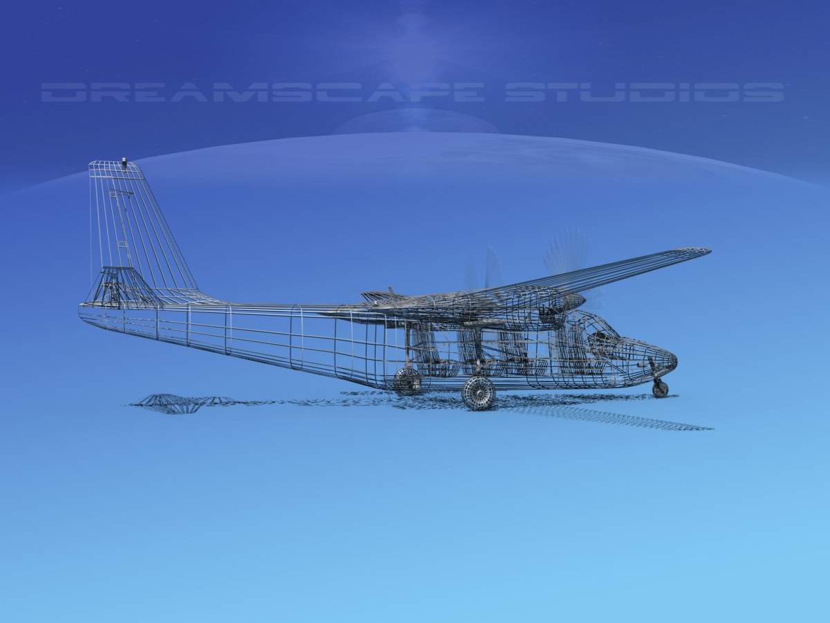 Rockwell Turbo Commander 690 V01 - 3D Model by Dreamscape Studios