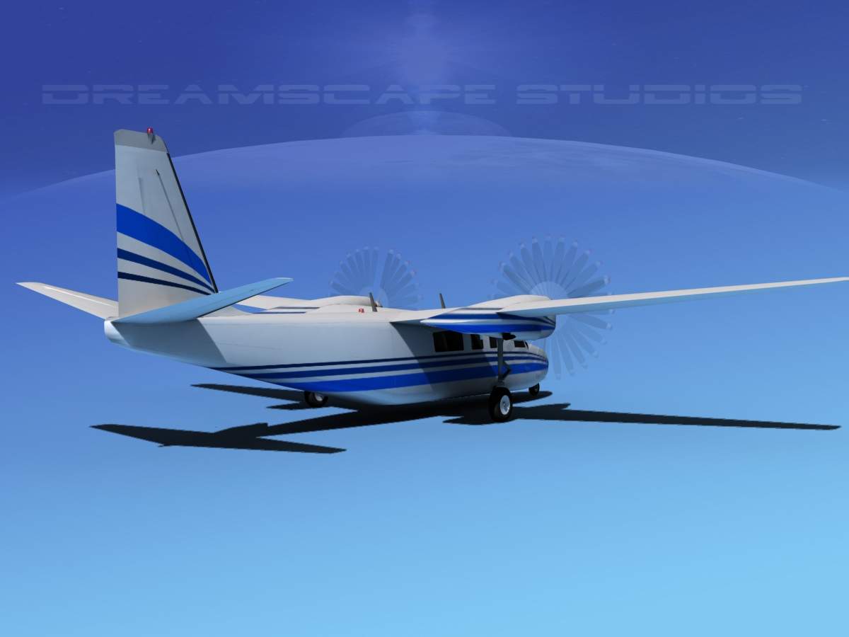 Rockwell Turbo Commander 690 V02 - 3D Model by Dreamscape Studios