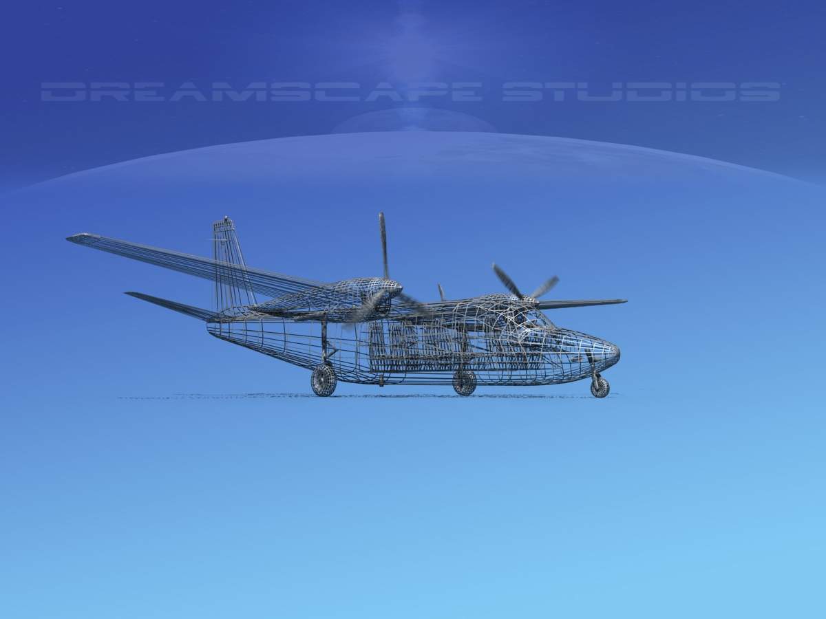 Rockwell Turbo Commander 690 V02 - 3D Model by Dreamscape Studios