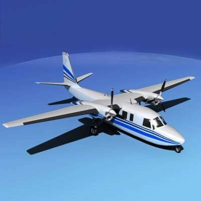 Rockwell Turbo Commander 690 V02 - 3D Model by Dreamscape Studios